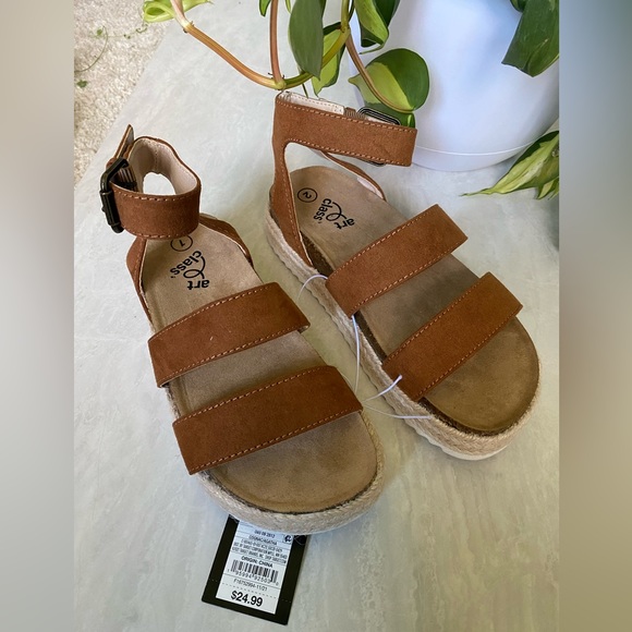 art class | Shoes | Nwt Art Class Girls Cognac Ankle Strap Platform ...